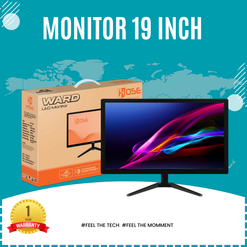 Jual monitor led 19 inch hose komputer & Laptop new garansi panjang ...