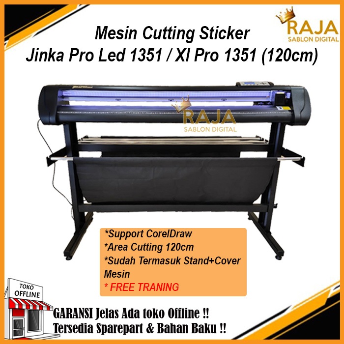 Jual MESIN CUTTING STICKER 1351 PRO LED | COREL DRAW | Shopee Indonesia