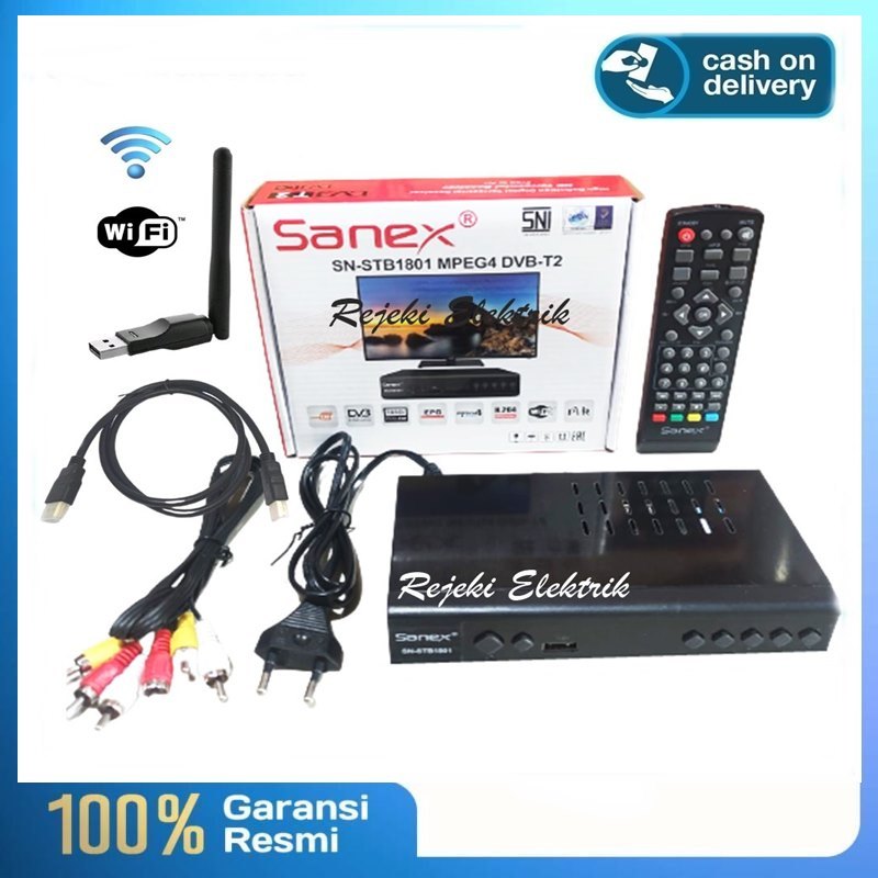 Jual Set Top Box DVB T2 Sanex STB Digital Full HD SN-STB1801 | Shopee ...