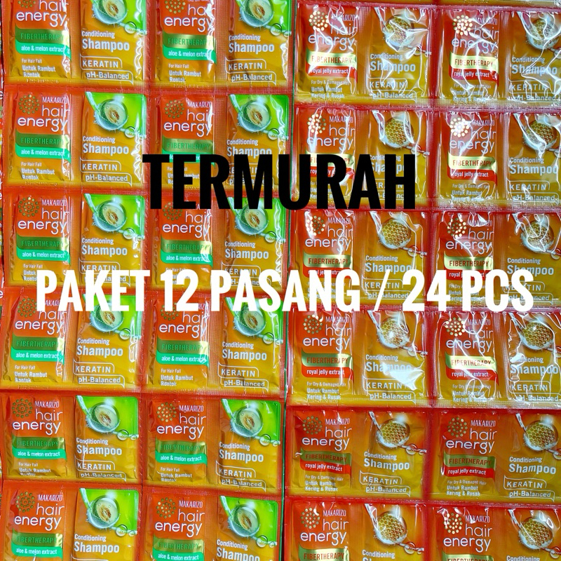 Jual 1 Renteng SHAMPO MAKARIZO 1 renteng SHAMPO sachet isi 12 pasang ...