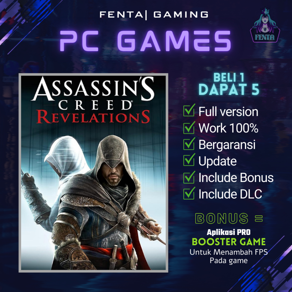 Jual Assassins Creed Revelations Gold Edition Game Pc Game Laptop