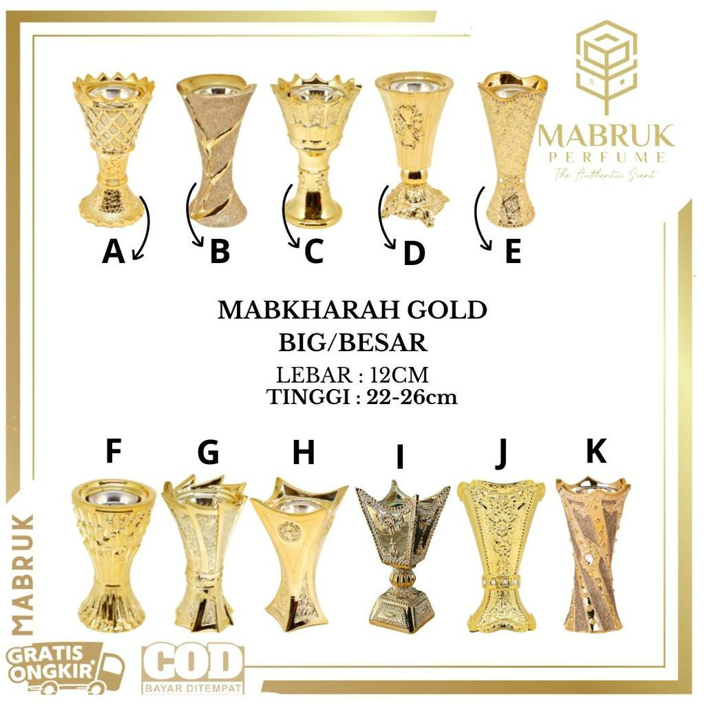Jual Tempat Bakar Dupa Mabakharah Keramik Gold Mewah Besar Mabakhara ...