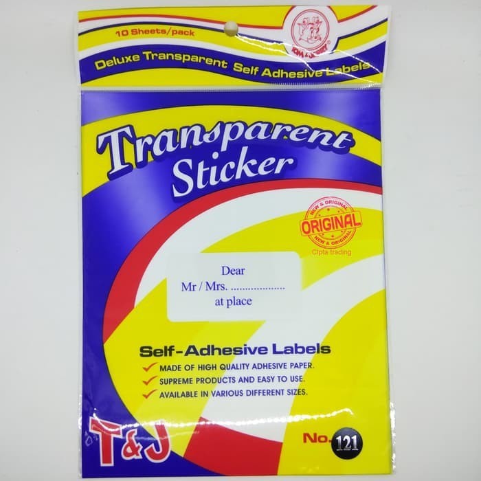 Jual Label Undangan TRANSPARAN 121 - Tom & Jerry " | Shopee Indonesia