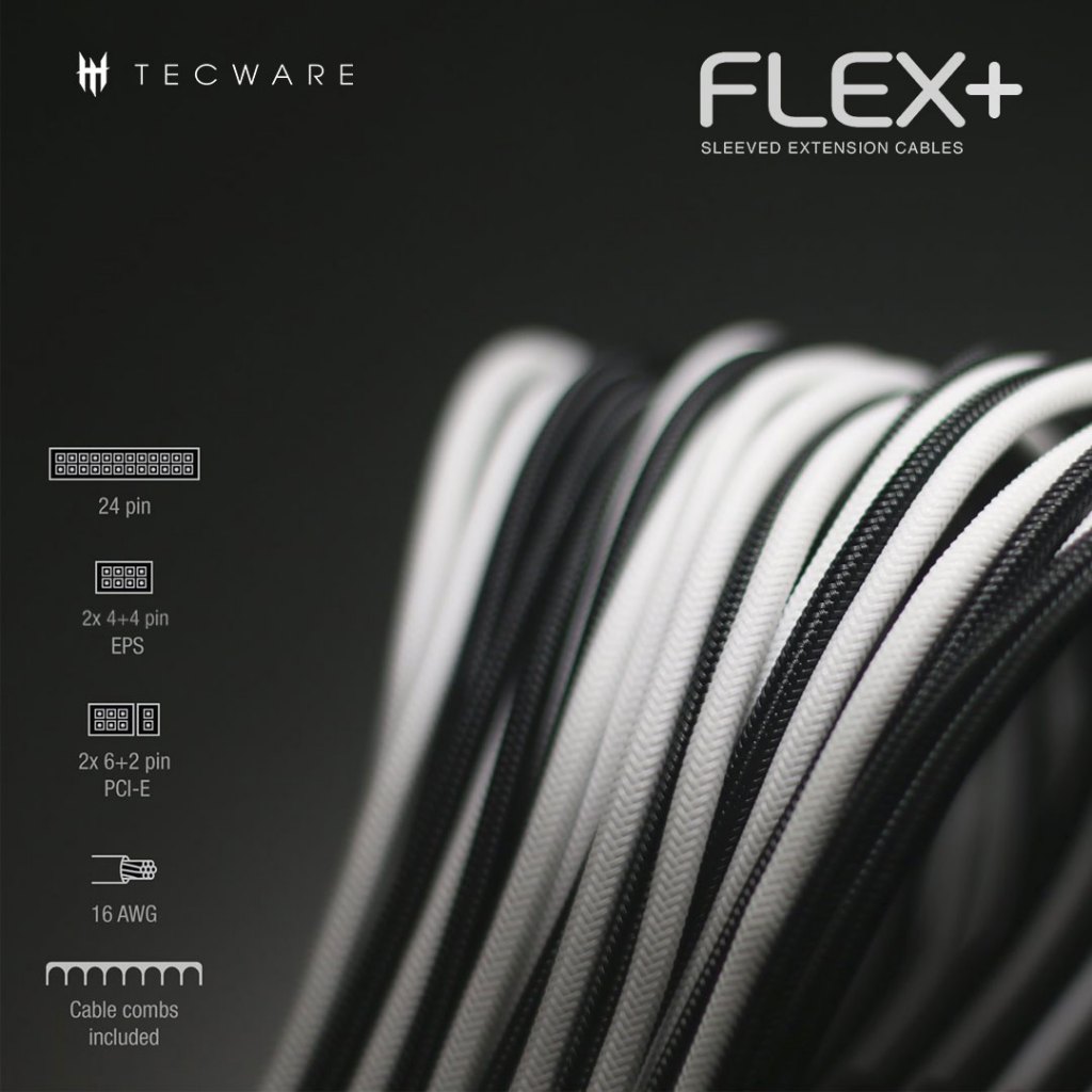 Jual TECWARE FLEX PLUS PSU Extension Set (5Pcs Power Supply Cables ...