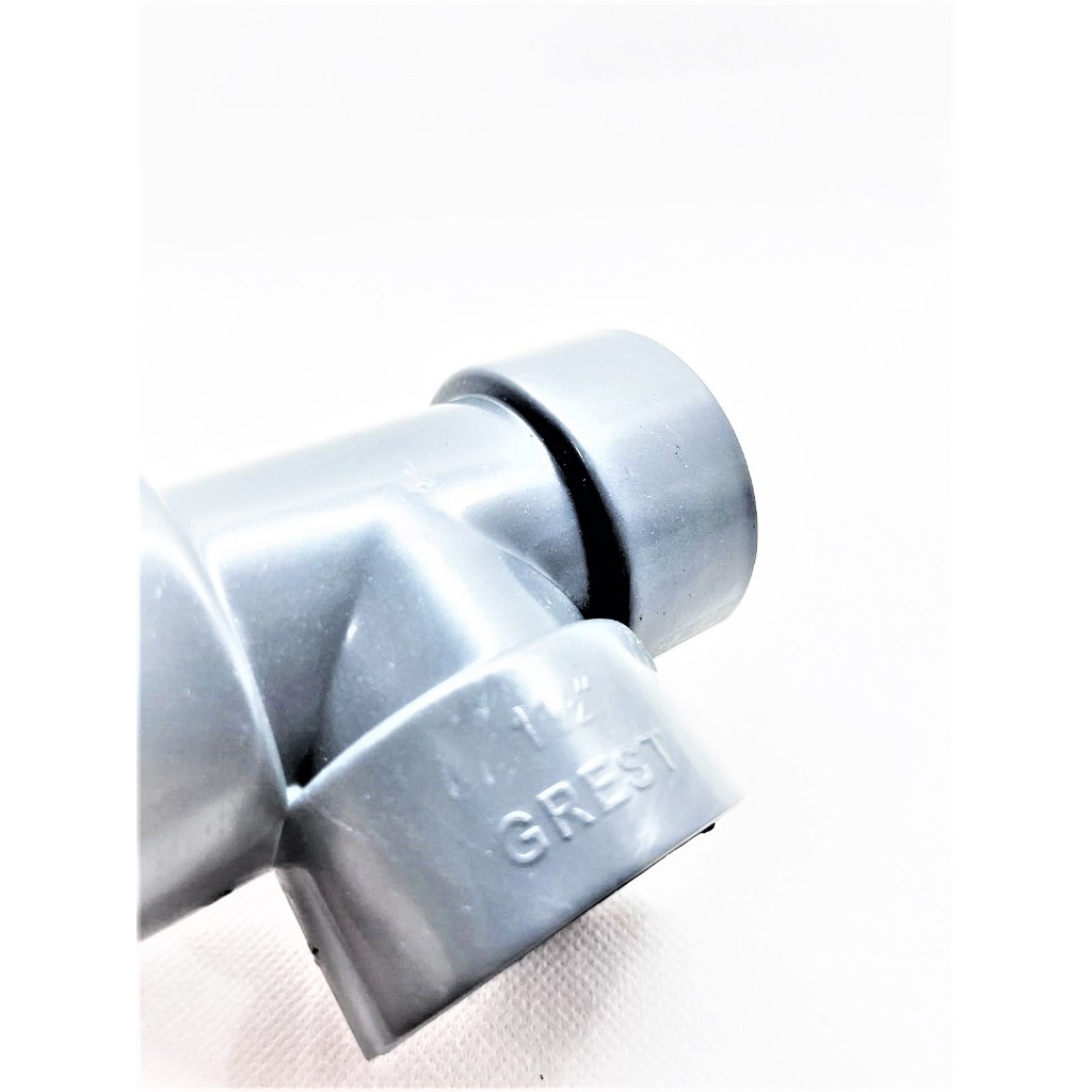 Jual T Pipa / Fitting Pipa PVC Tee / Tee PVC 1 1/2" Merk GREST | Shopee ...