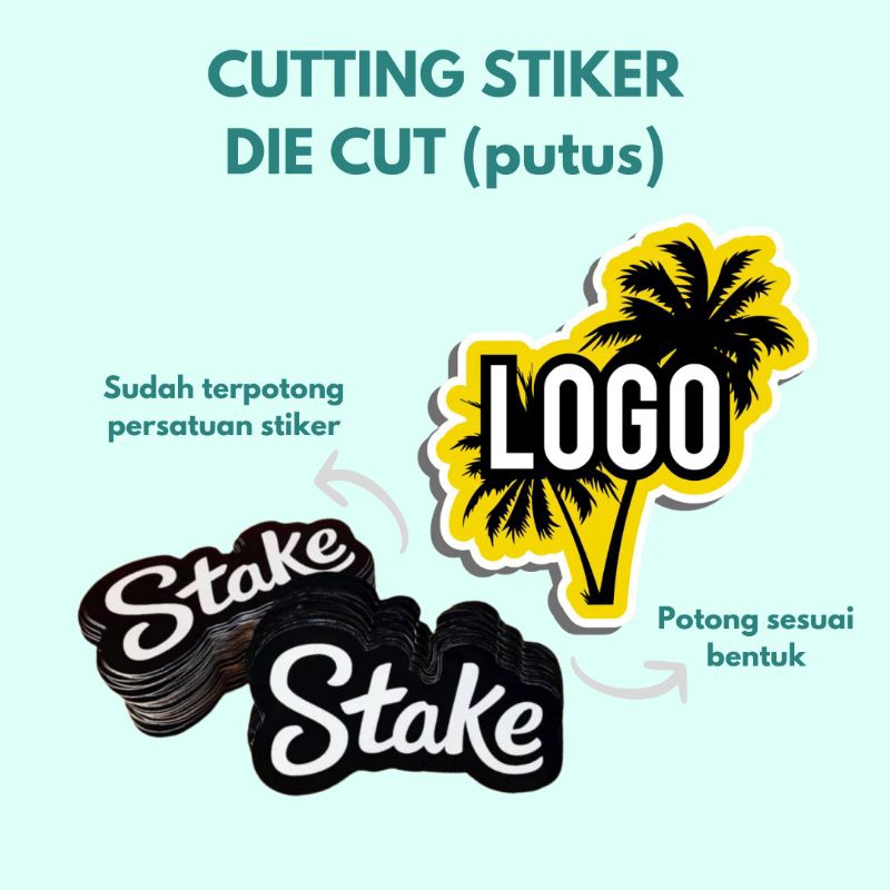 Jual Cetak Stiker DIE CUT / Cutting Putus / Kromo / Vynil / Transparan ...
