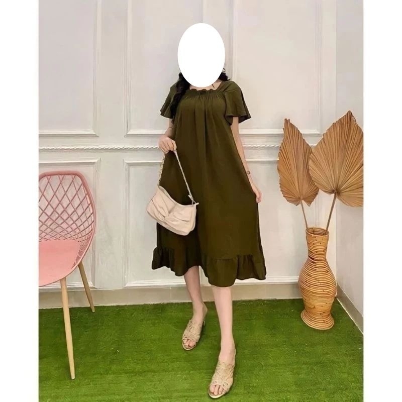 Jual Daster Fuji Jumbo Ld 120 / Lutfia Boutique / Daster Kerut Dada ...