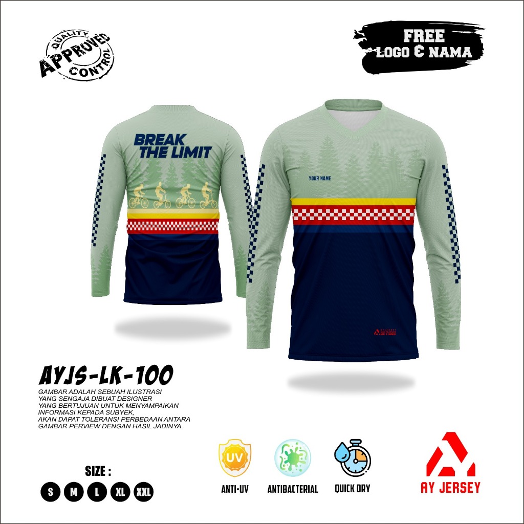 Jual BAJU JERSEY SEPEDA | DESIGN TERBARU CUSTOM FREE LOGO DAN NAMA ...