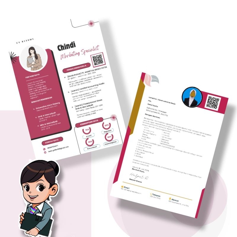 Jual Jasa Edit CV/Resume Lamaran Kerja Soft File dan Hard File | Shopee ...