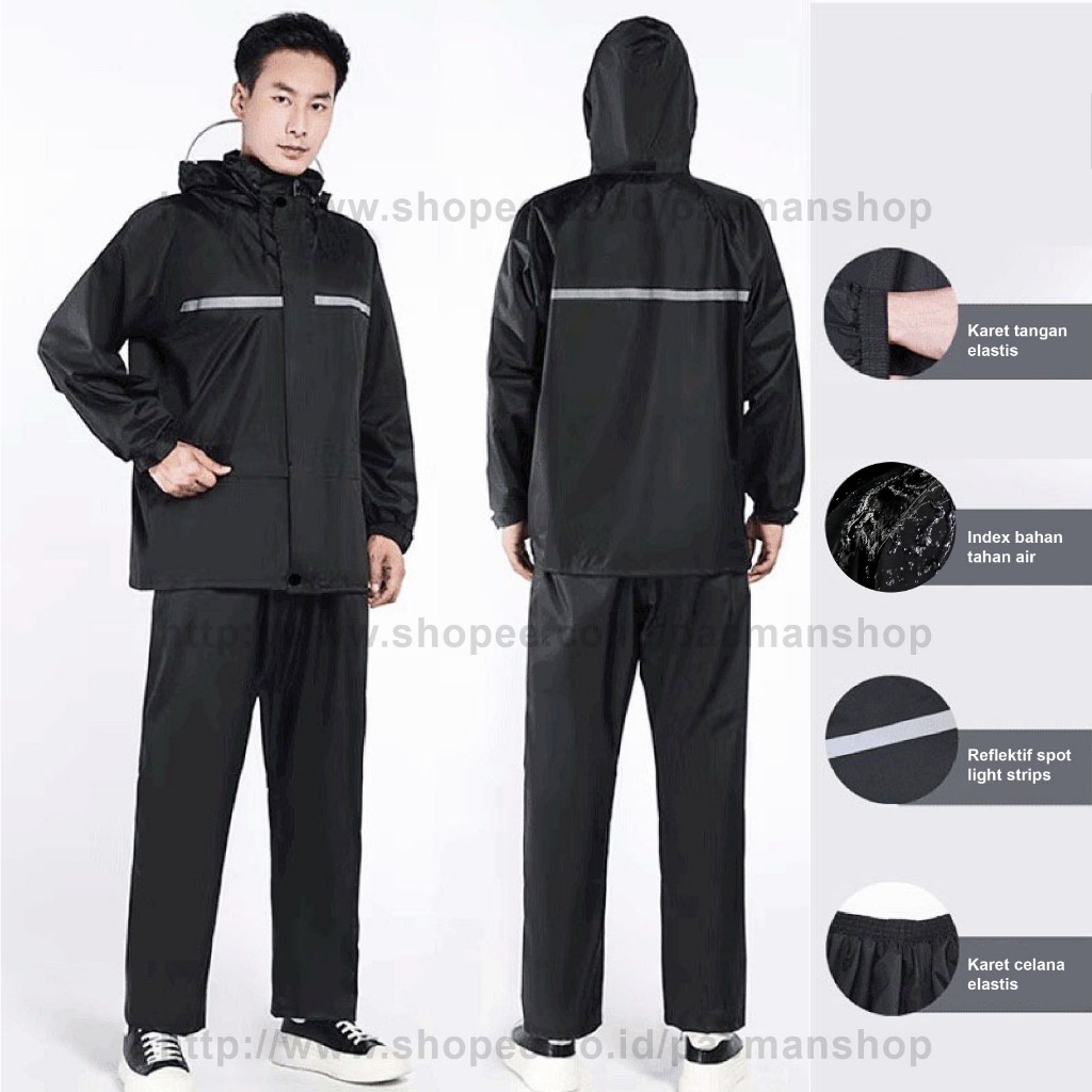 Jual Jas Hujan Setelan Big Size - Jas Hujan Jumbo - Rain Coat Big Size ...