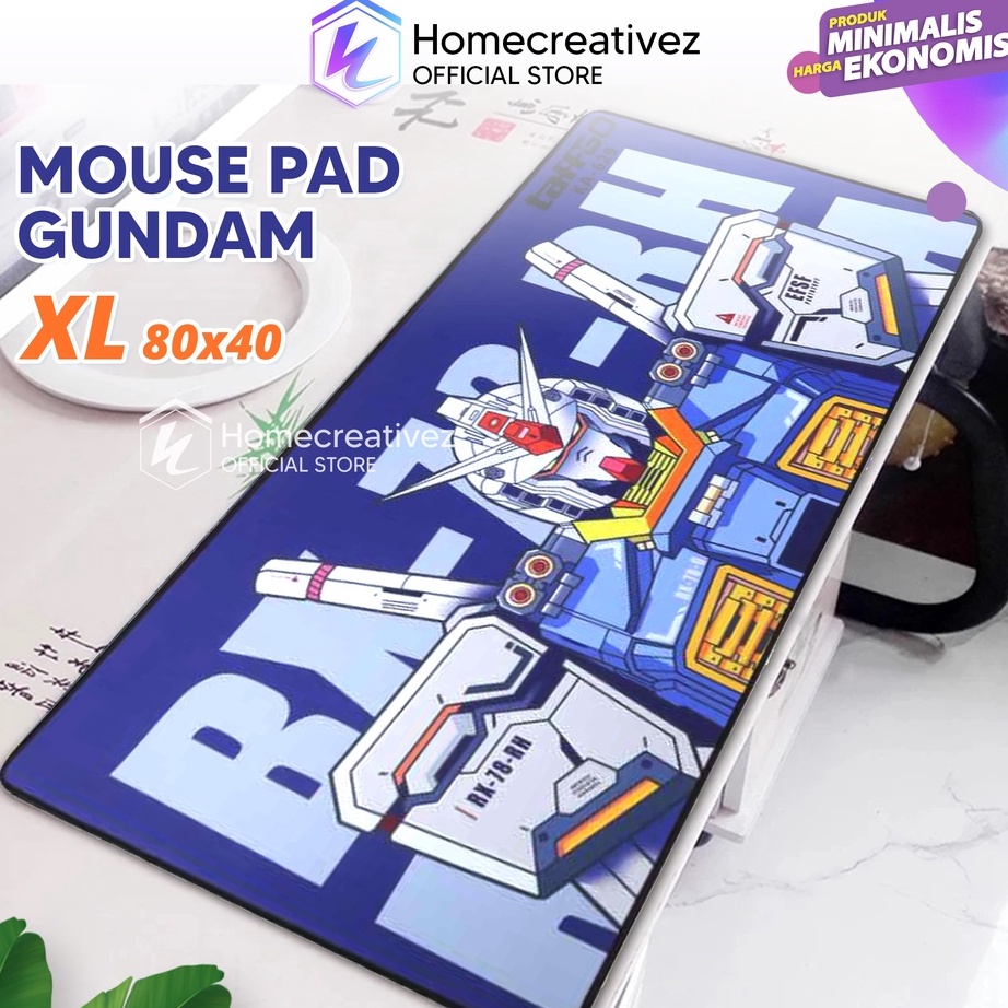 Jual Keren Mousepad Gaming Mouse Pad Gundam XL Desk Mat 8 x 4 x 2 mm ...