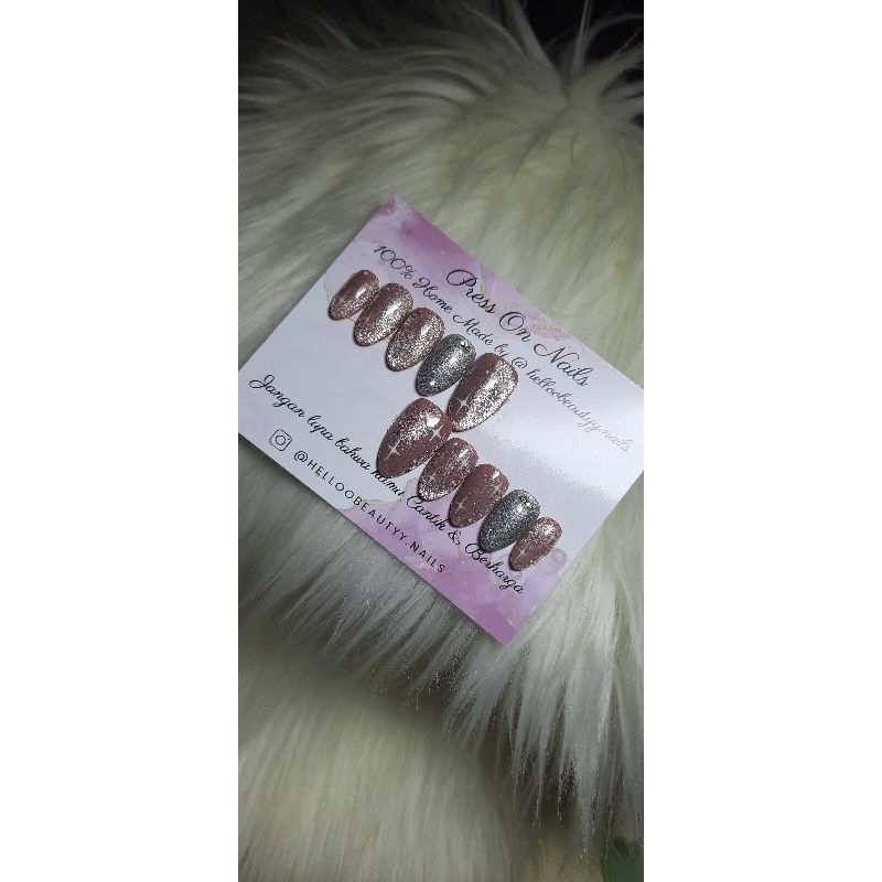 Jual Helloo Beautyy Press On Nails Customer By Chat Shopee | Shopee ...