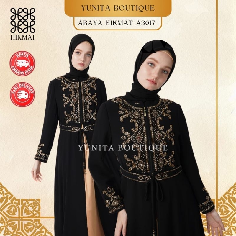 Jual New arrival abaya Hikmat A3017 best seller | Shopee Indonesia
