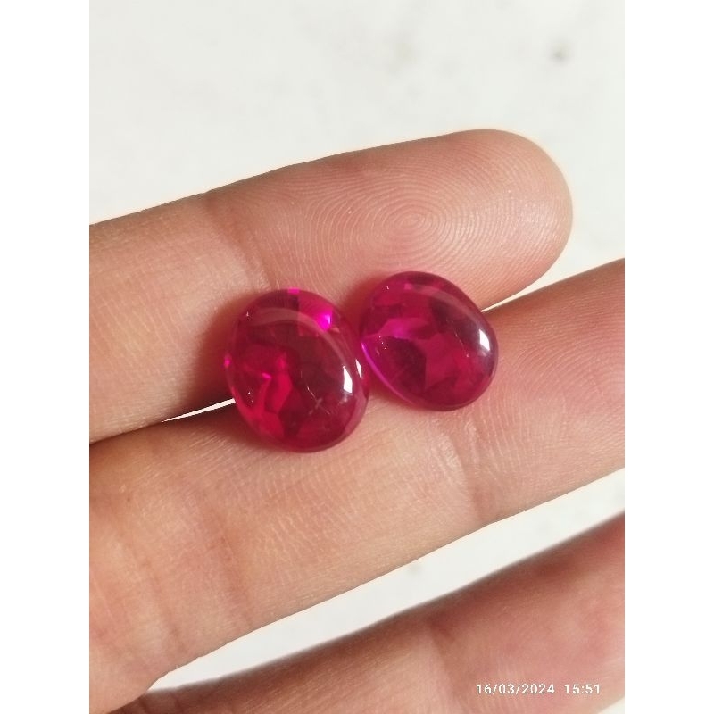 Jual batu permata rubi siam/merah siam naik diamond tester 9 skl muhs ...