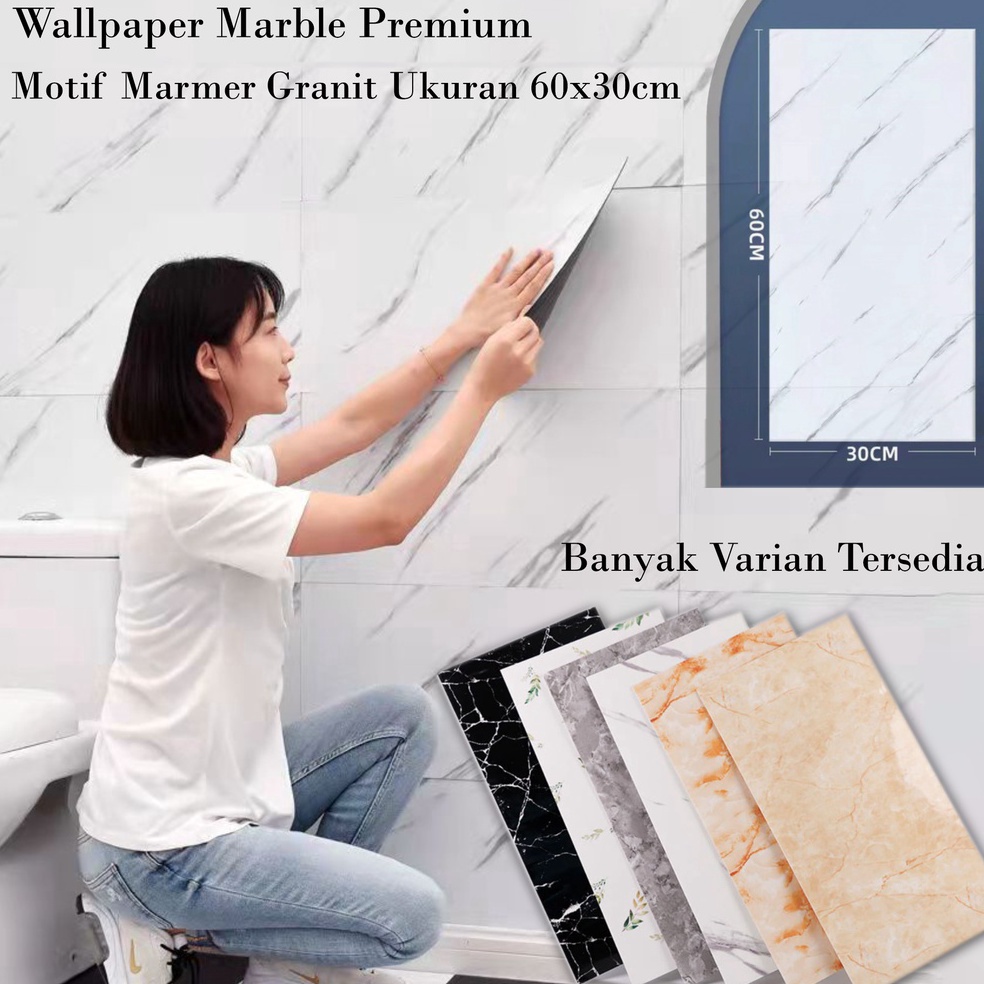Jual UAK656 HOT Wallpaper Lantai Dinding Marble Foam Premium Motif ...