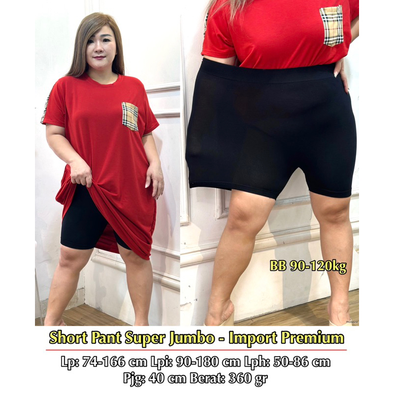 Jual FINA BIGSIZE - SHORT PANTS SUPER JUMBO (ISI 3 PCS) PREMIUM | Shopee Indonesia