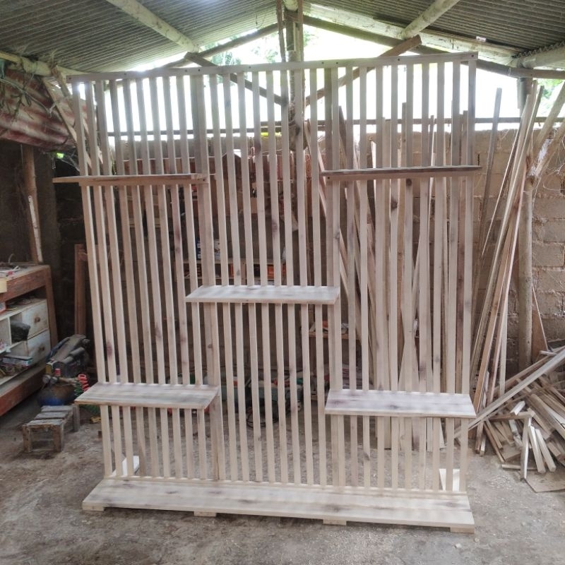 Jual partisi skat pembatas penyekat kayu ruang dapur tamu keluarga ...