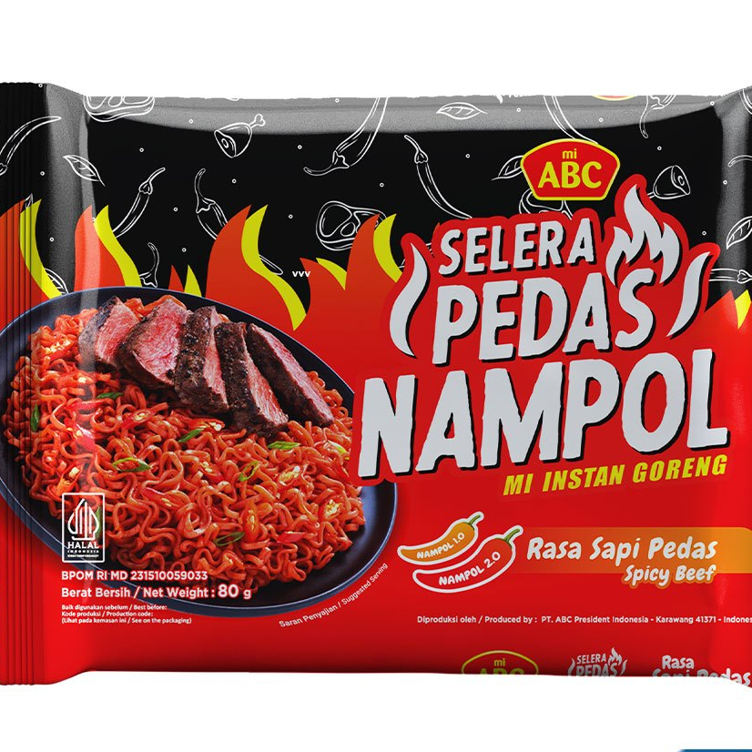 Jual abc selera pedas nampol sapi pedas - abc mie goreng pedas nampol ...