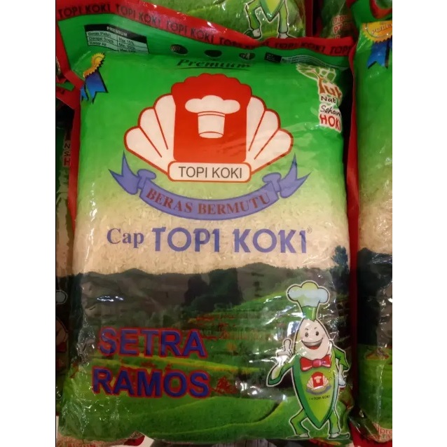 Jual BERAS PREMIUM TOPI KOKI KEMASAN 5KG | Shopee Indonesia