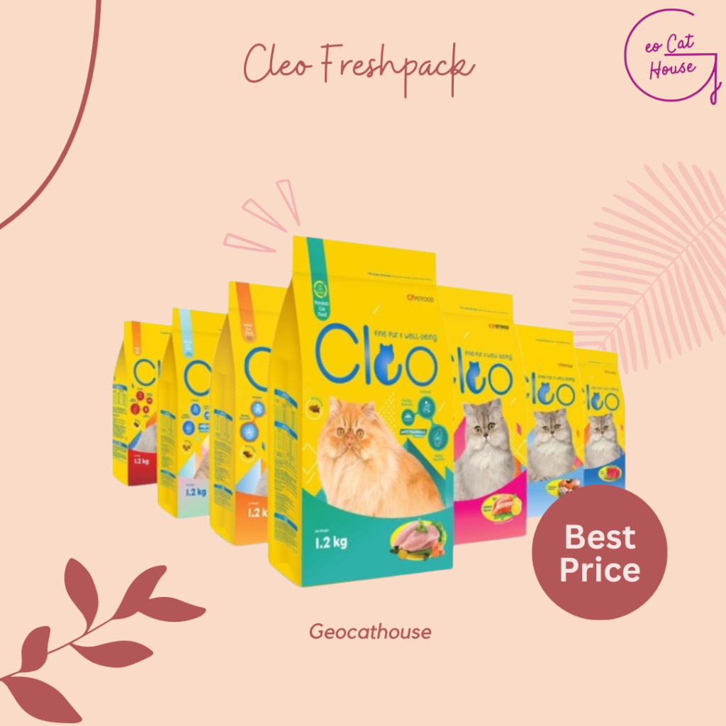 Jual CLEO KITTEN OCEAN FISH PERSIAN SEAFOOD BEEF TUNA SALMON 1,2 1.2 KG ...