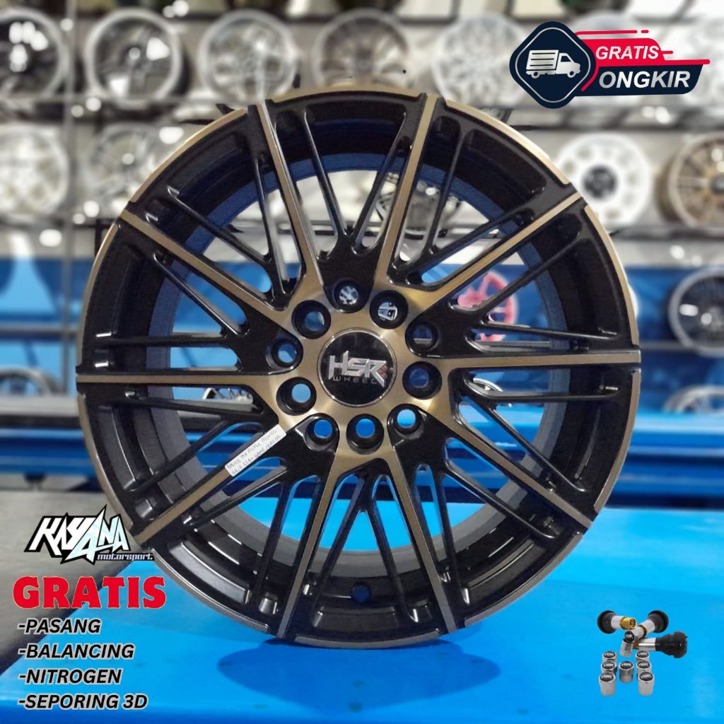 Jual Velg Racing Mobil Avp, Ertiga, Luxio, Baleno HSR Balige R15 Baut ...