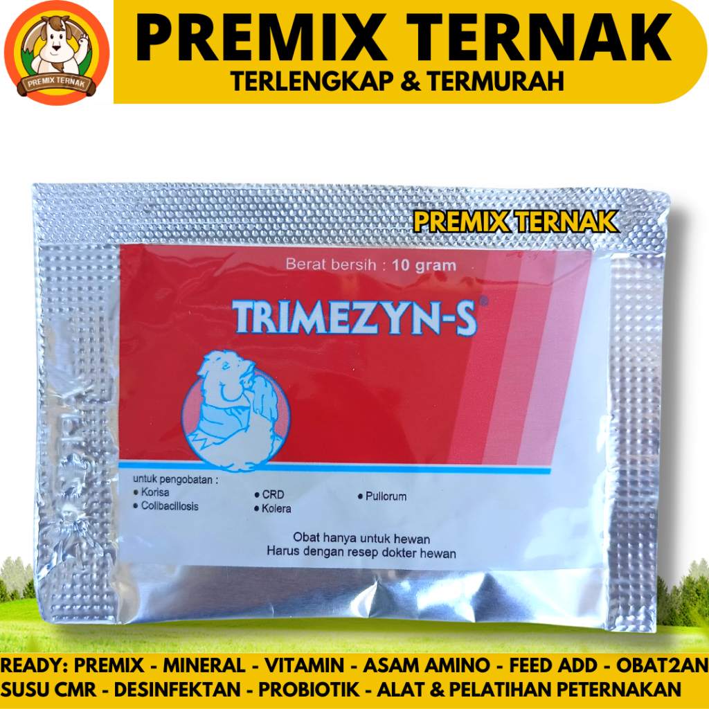 Jual TRIMEZYN S 10 GRAM - Obat Korisa Coli Kolera Pulorum Pilek CRD ...