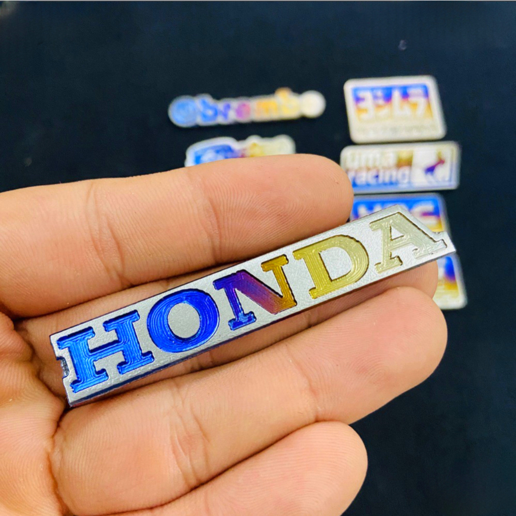 Jual EMBLEM LOGO TULISAN HONDA TITANIUM ORIGINAL | Shopee Indonesia