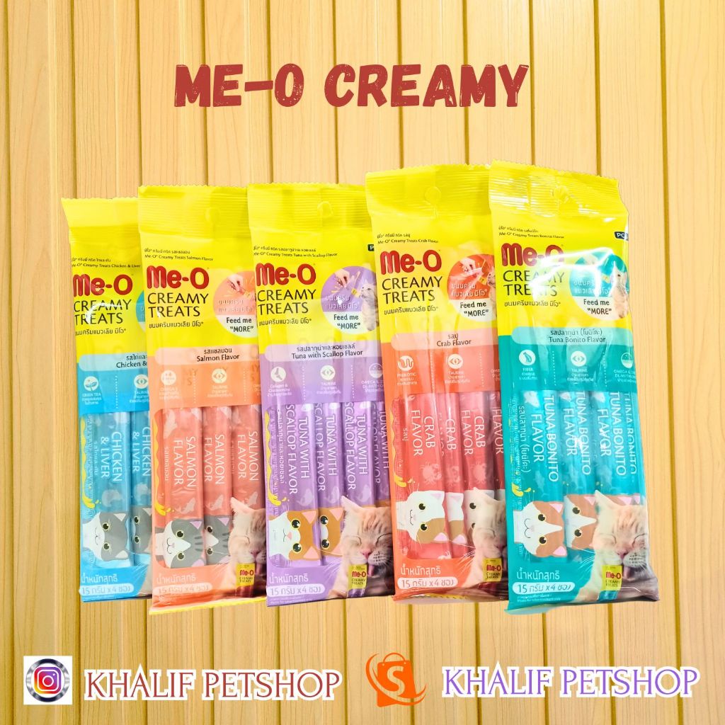 Jual MEO CREAMY TREATS 60GR | MEO-O SNACK CEMILAN MAKANAN KUCING LIQUID ...