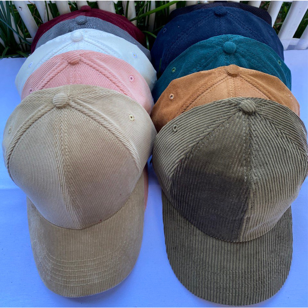 Jual Topi Corduroy Polos Polo Caps Unisex Dewasa | Shopee Indonesia