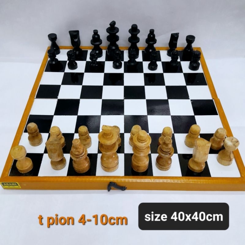 Jual CATUR KAYU ASAHI ukuran L XL Wood Chess Board Games | Shopee Indonesia