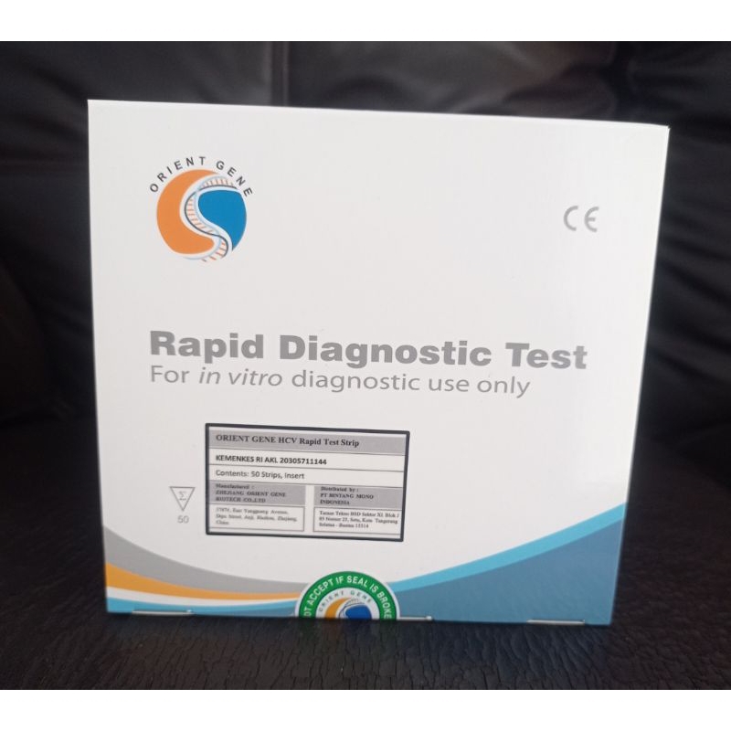 Jual HCV strip isi 50 test/Rapid test HCV strip Orient Gene | Shopee ...