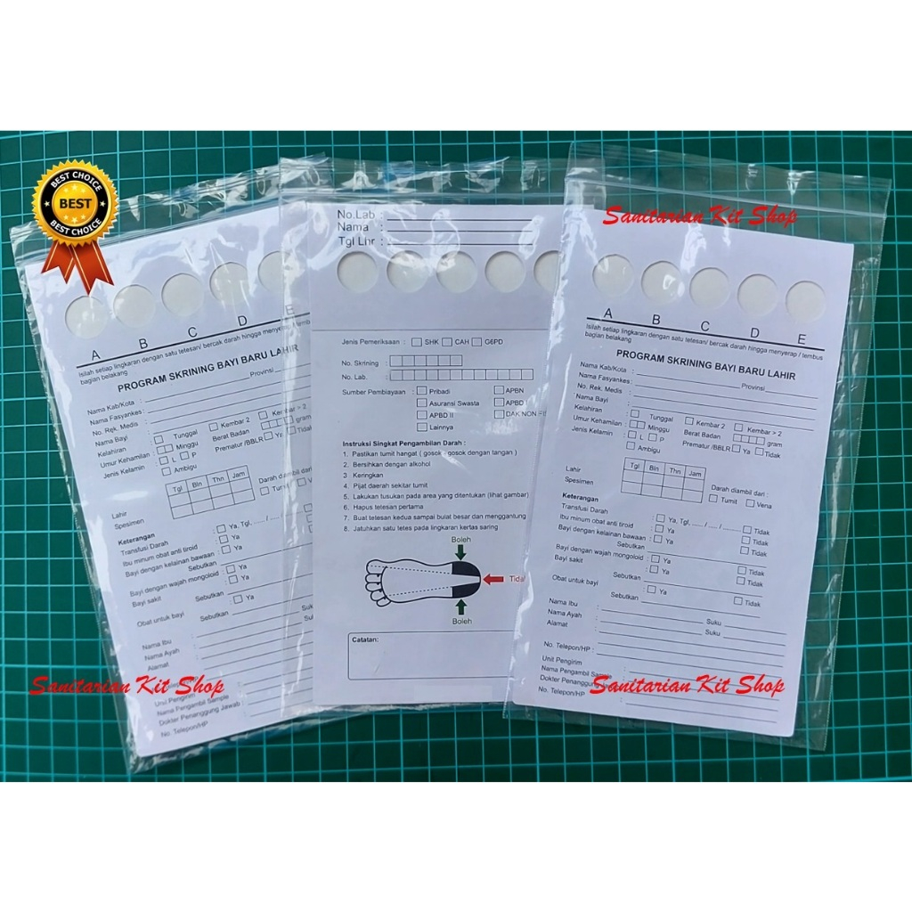 Jual Kertas SHK / Kertas Speciment SHK / 100 Test | Shopee Indonesia