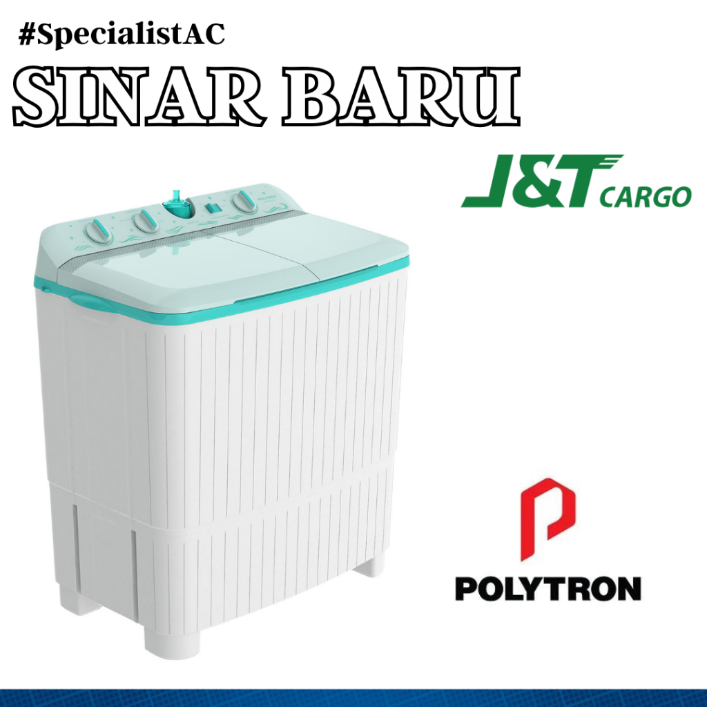 Jual MESIN CUCI POLYTRON 2 TABUNG 9 KG - PWM 9076 - TWIN TUB - HIJAB ...