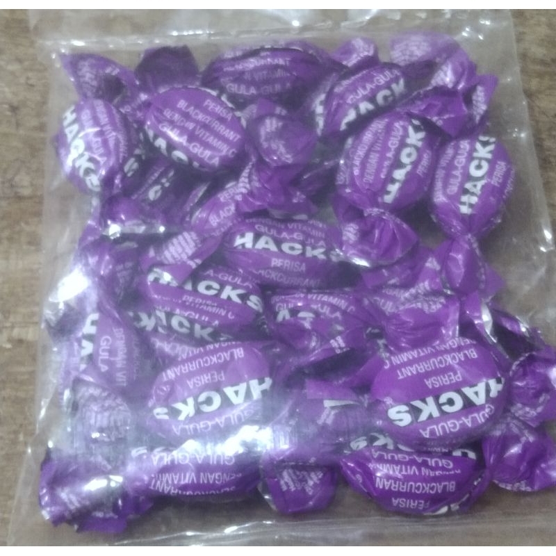 Jual Permen hack aneka rasa(original,blackcurrant,lemon) 100 gr ...