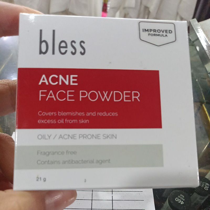 Jual Bless Acne Face Powder Oily Skin Berminyak / Bedak Tabur Isi Ulang ...
