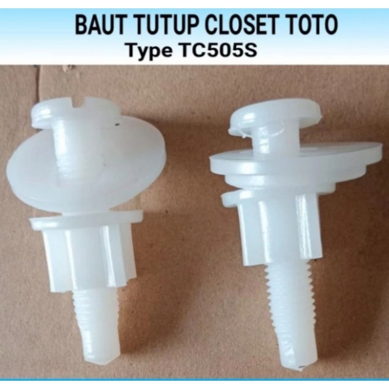 Jual Baut Tutup Closet Duduk Toto Tc505 Baut Engsel Tutup Closet Duduk ...