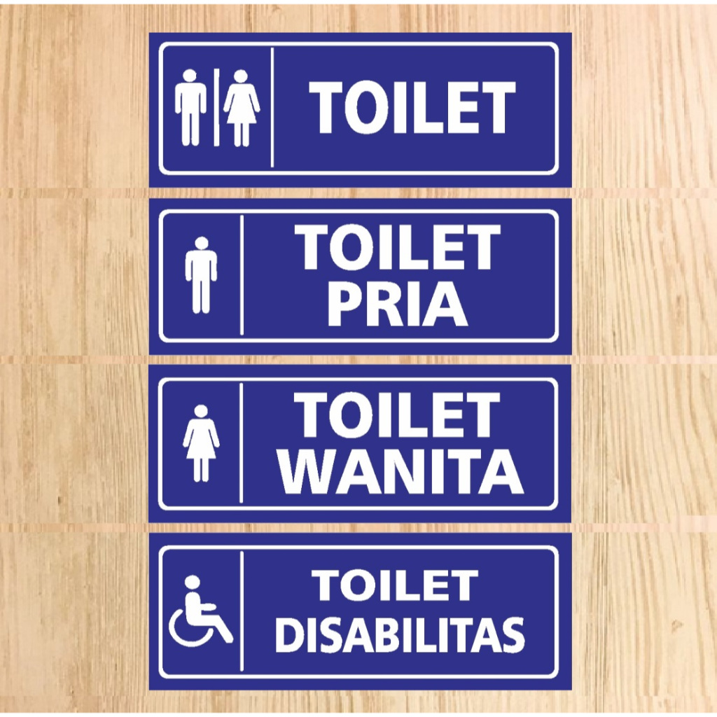 Jual Aneka Stiker Toilet | Toilet Unisex / Toilet Pria / Toilet Wanita ...