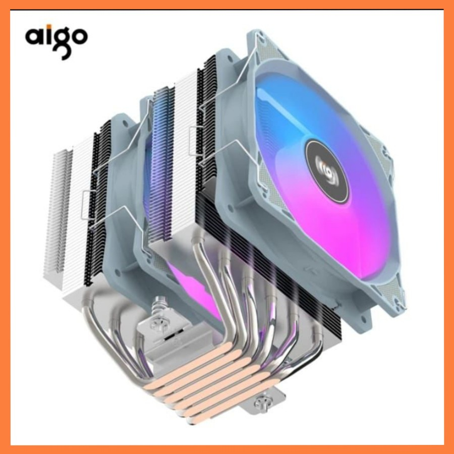 Jual CPU COOLER 6 PIPE DUAL FAN AIGO AICE 600 PRO | Shopee Indonesia