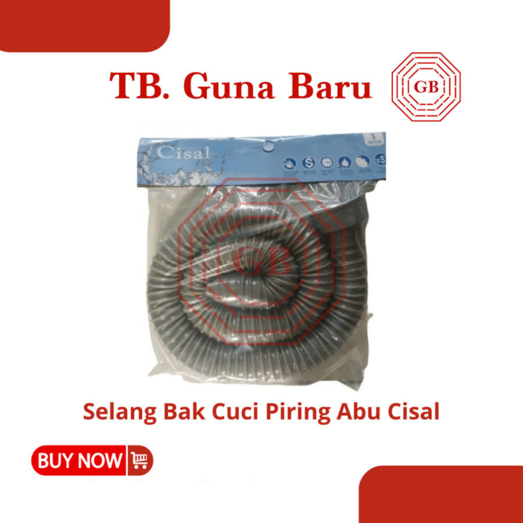 Jual Selang Afur Wastafel Bak Cuci Piring Abu Merk Cisal 1 Meter ...