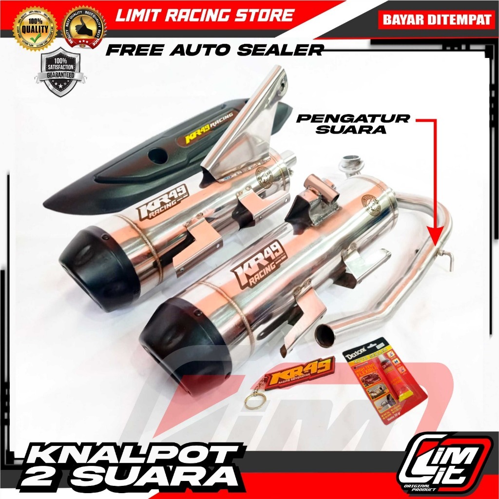 Jual KNALPOT STANDAR RACING 2 MODE SUARA ANTI TILANG Motor Beat Vario ...