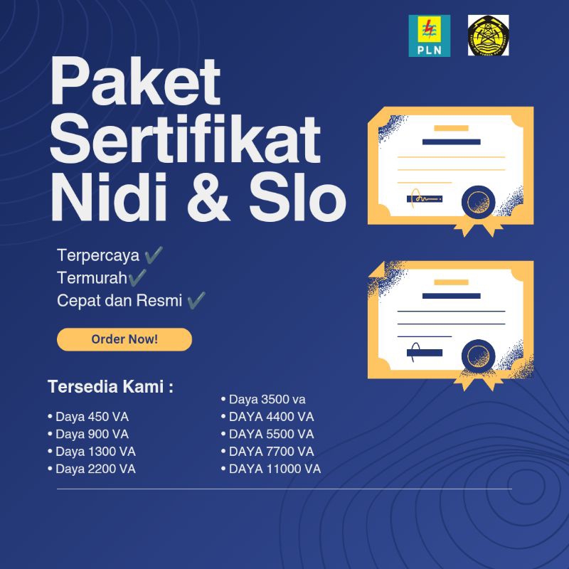 Jual SERTIFIKAT//NIDI&SLO//450VA (RESMI) | Shopee Indonesia