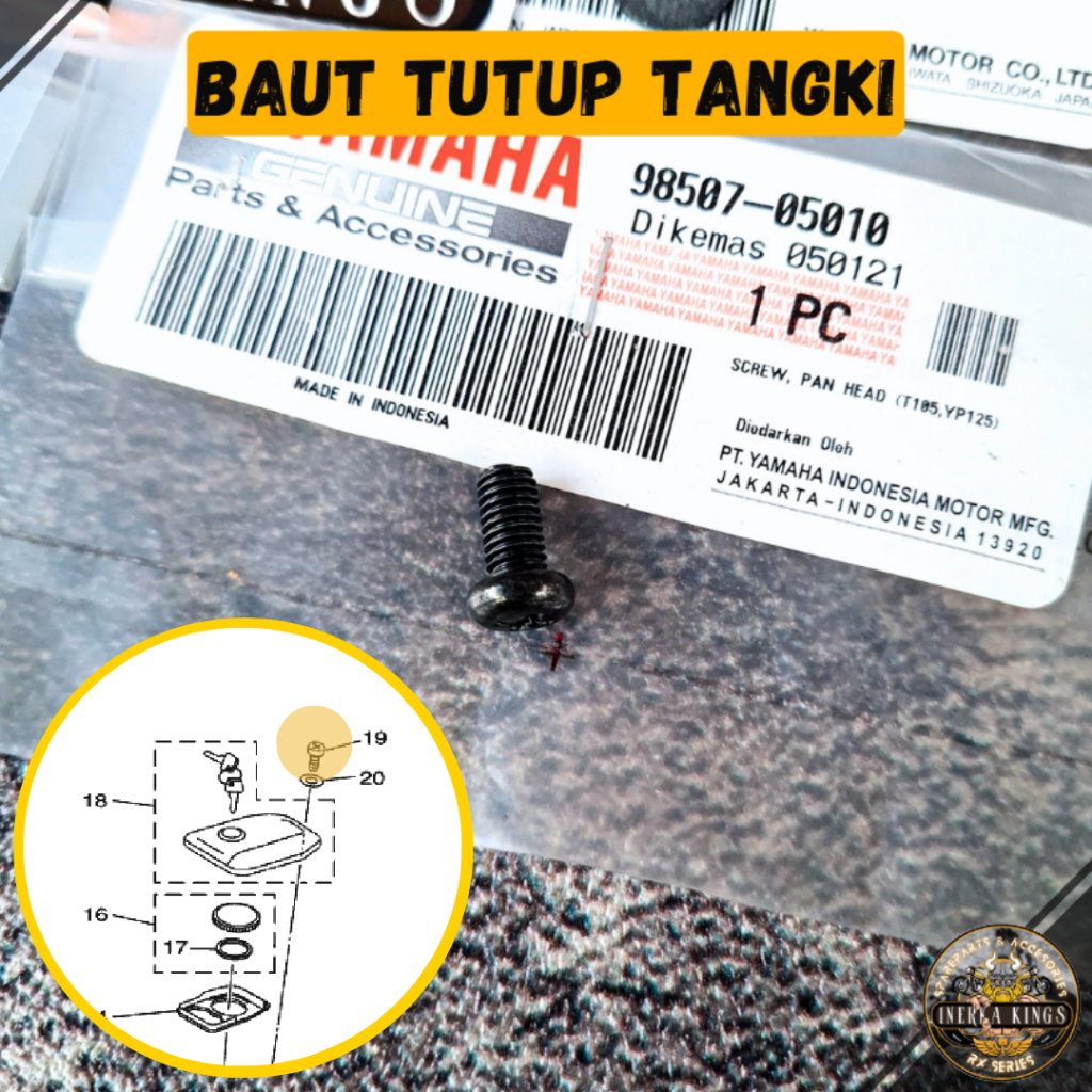 Jual Karet Ring baut Kran Bensin Pelampung Tangki Kunci Tangki RX KING ...