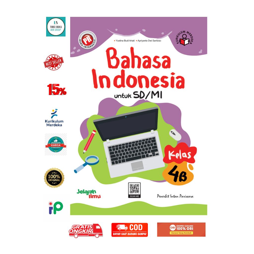 Jual Buku Pr/Lks Kurmer SD Kelas 4 Semester 1 & 2 KURIKULUM MERDEKA Intan pariwara Tahun 2024 ...