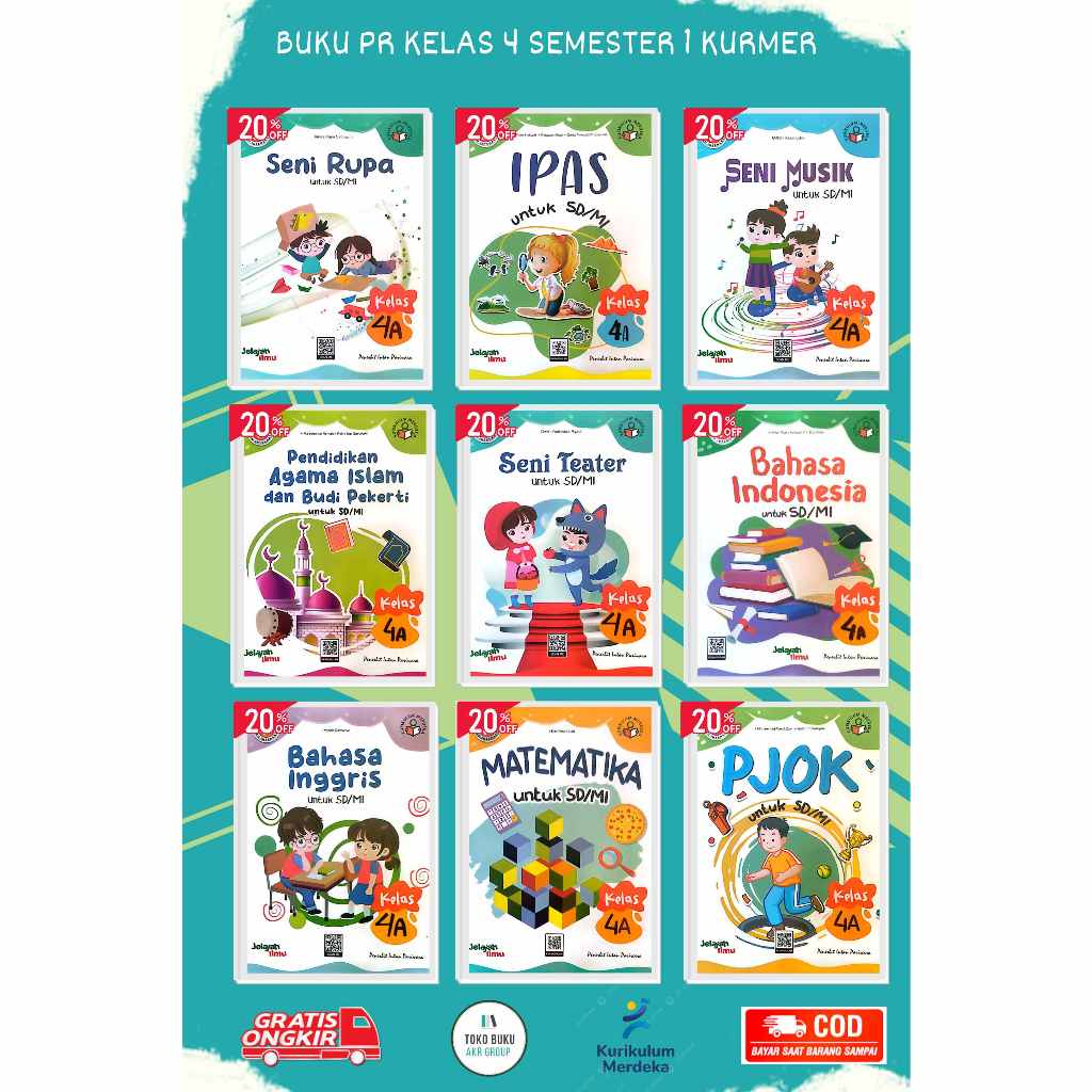 Jual Buku Pr/Lks Kurmer SD Kelas 4 Semester 1 & 2 KURIKULUM MERDEKA Intan pariwara Tahun 2024 ...
