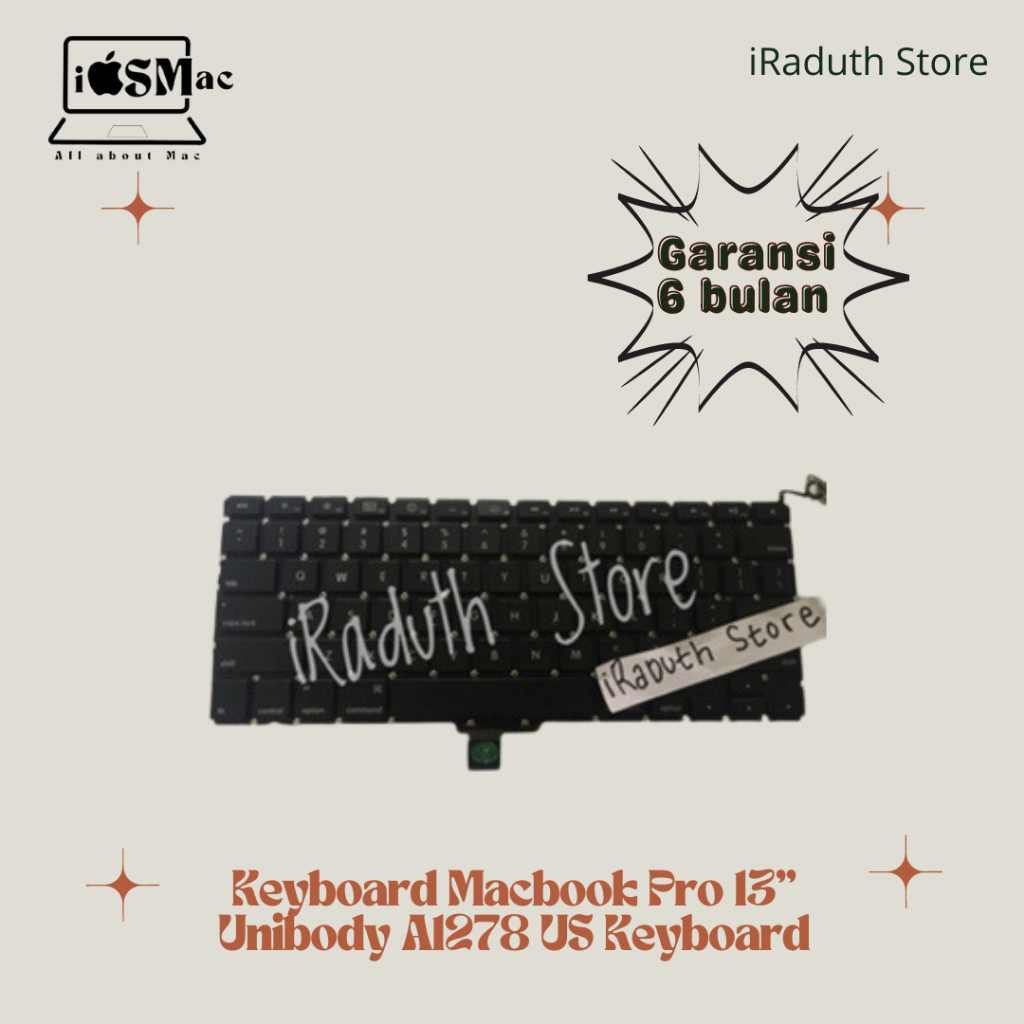Jual Keyboard Macbook Pro 13” Unibody A1278 US Keyboard | Shopee Indonesia