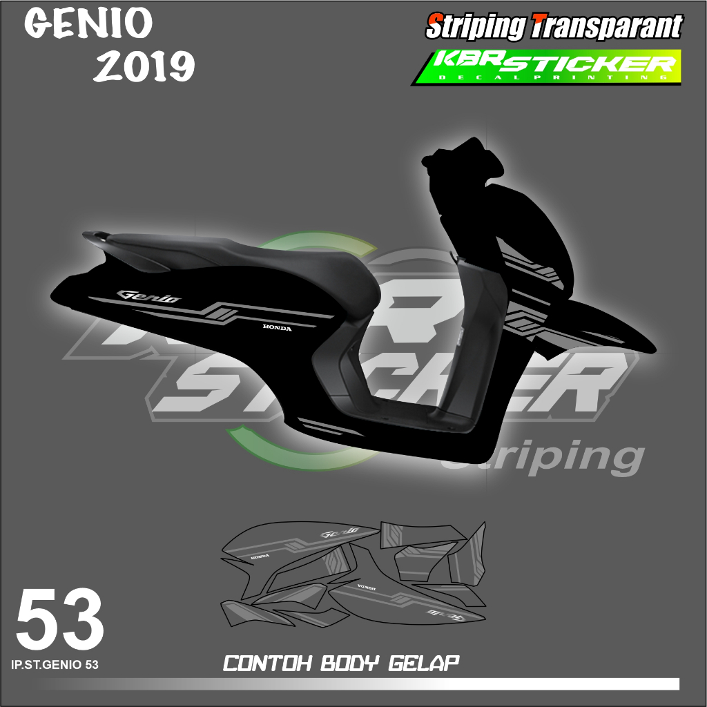 Jual GENIO (COD) STIKER STRIPING MOTOR HONDA GENIO TAHUN 2019 - LIST ...