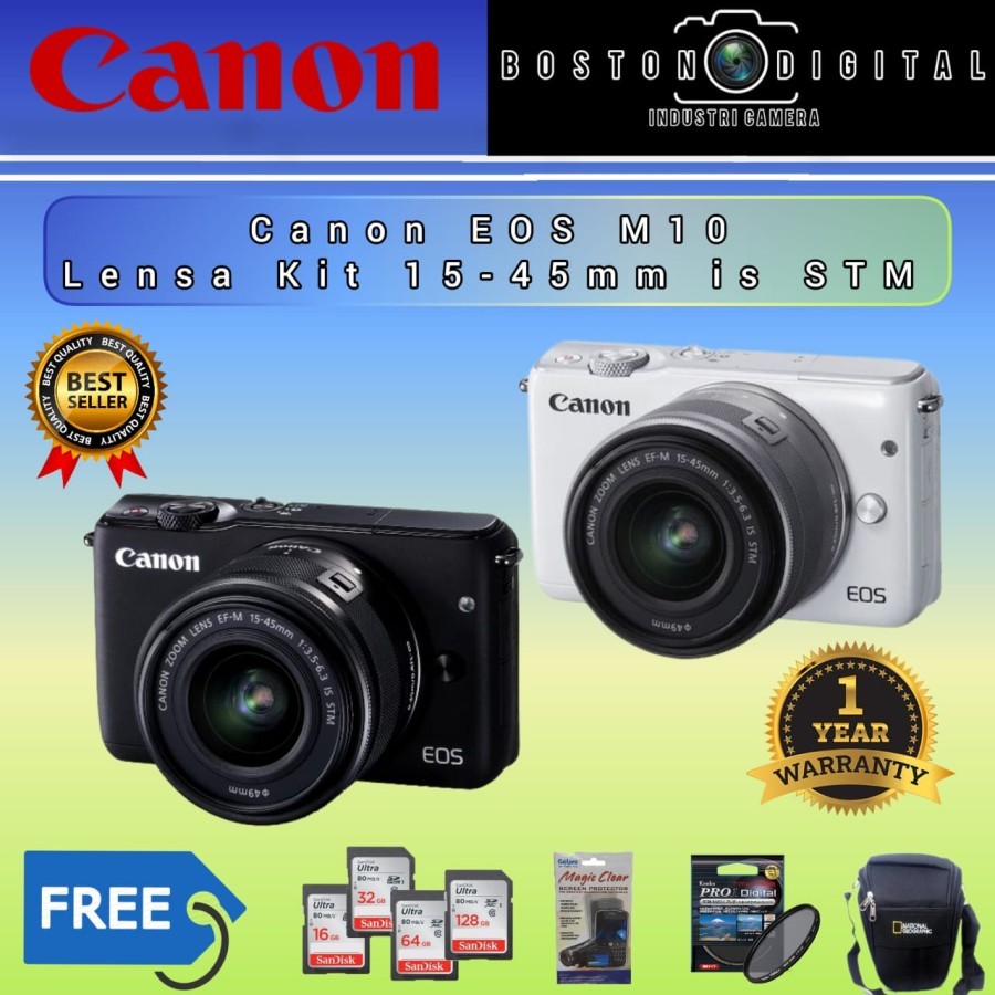 Jual CANON EOS M10 KIT 15-45MM IS STM / CANON M10 KIT 15-45MM IS STM ...