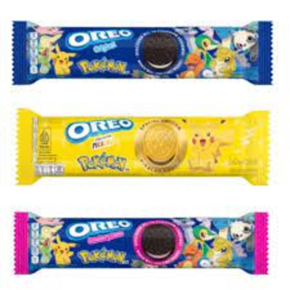 Jual Kraft Sandwich Oreo Pokemon Cokelat Pisang | vanila | srowbery ...
