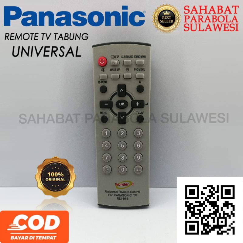 Jual REMOTE TV UNIVERSAL TABUNG PANASONIC | Shopee Indonesia