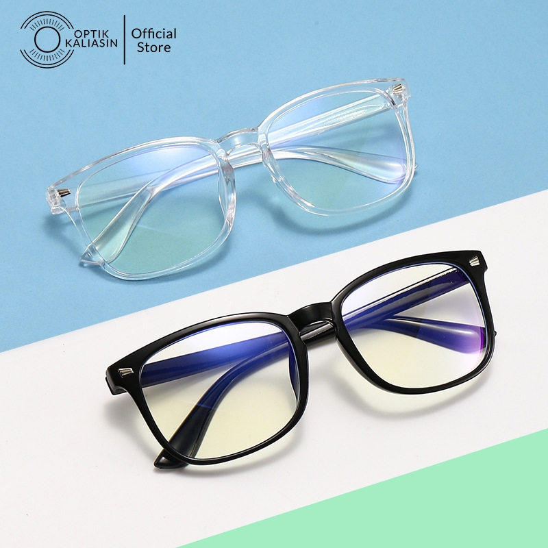 Jual OPTIK KALIASIN - Frame kacamata pria wanita kotak vintage gaming bold tebal minus plus anti ...